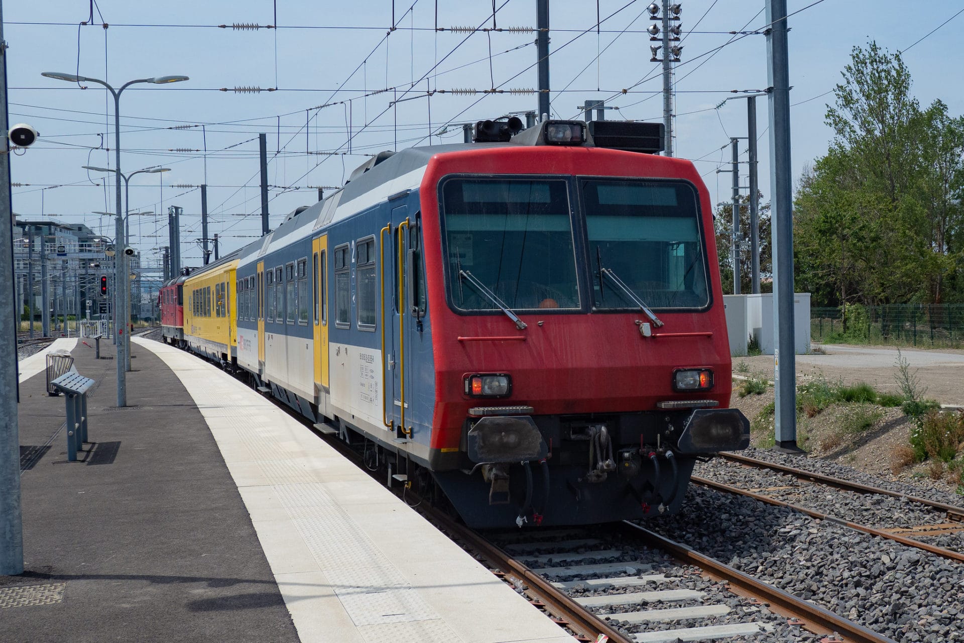 Train CFF en gare d’Annemasse