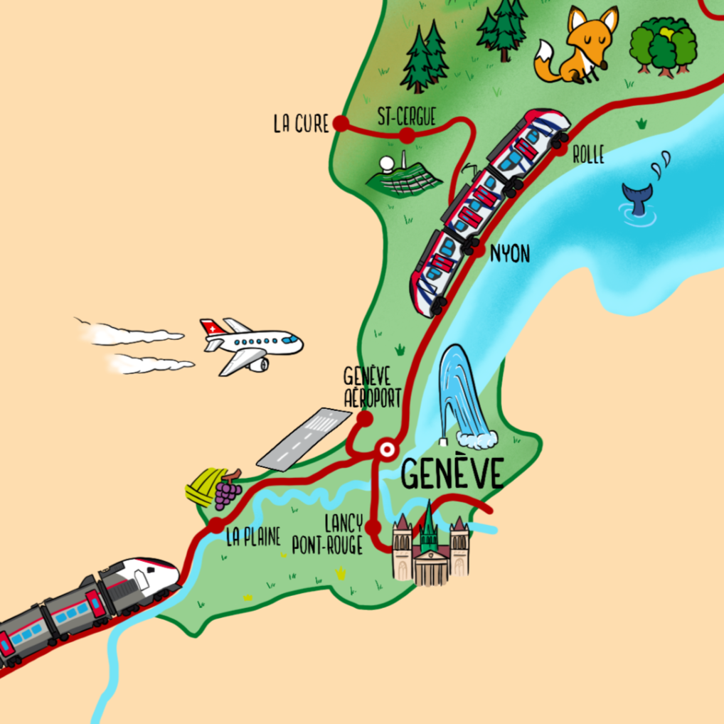 Swiss Trains Map: une carte à offrir ou à s’offrir