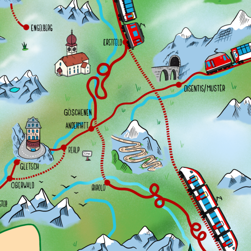 Swiss Trains Map: une carte à offrir ou à s’offrir