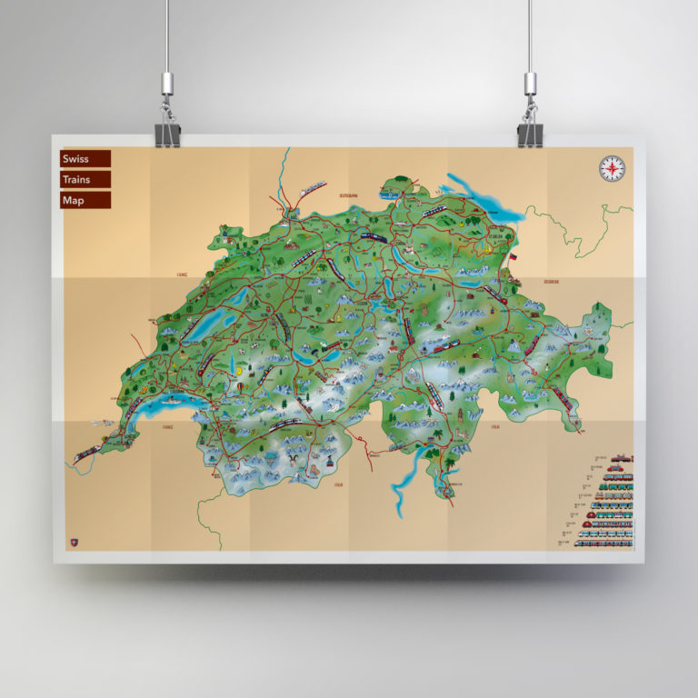 Swiss Trains Map: une carte à offrir ou à s’offrir