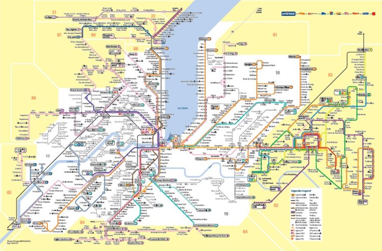 Plan et réseau tpg en 2015