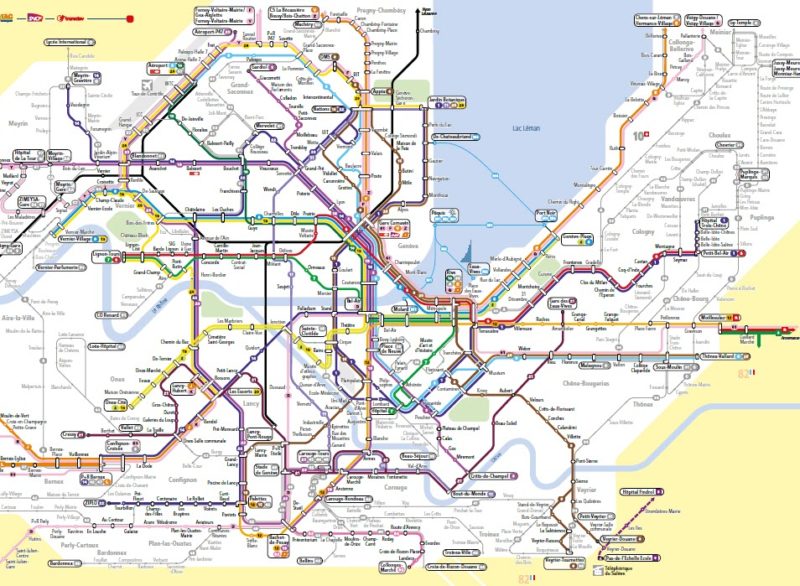 Plan et réseau tpg en 2018