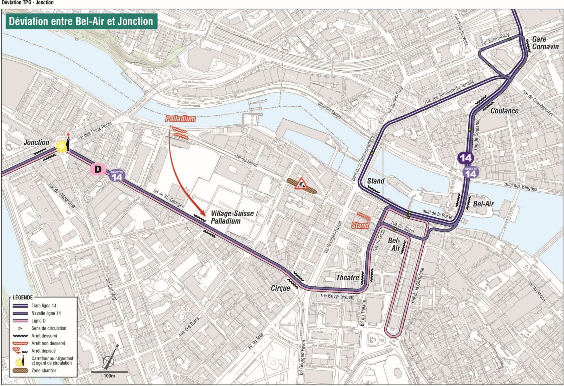 Importants travaux prévus cet été sur le réseau tram des tpg